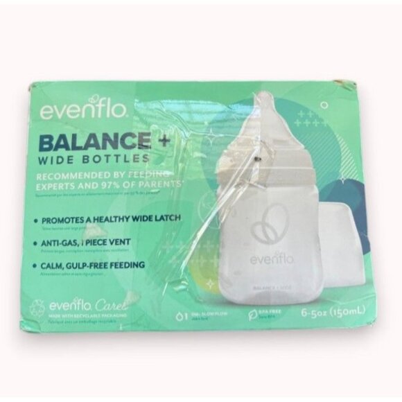 Evenflo | Other | Evenflo Balance Wide Baby Bottles 6 Plastic Pack 6 Oz ...